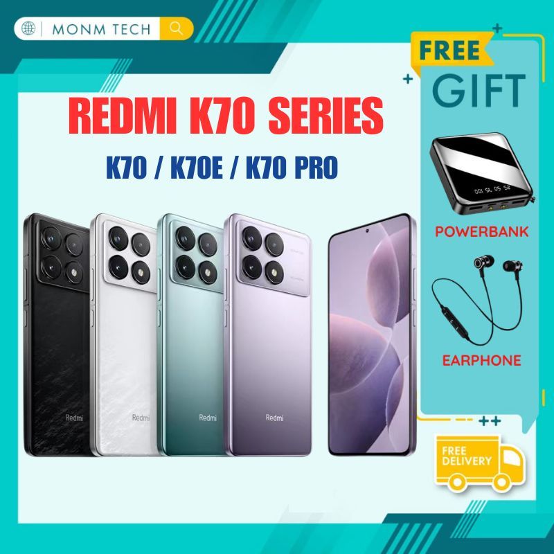 [Ready Stock ] XIAOMI REDMI K70 / K70PRO / K70E / Snapdragon 8 Gen3 New Original Dual Sim Set ...
