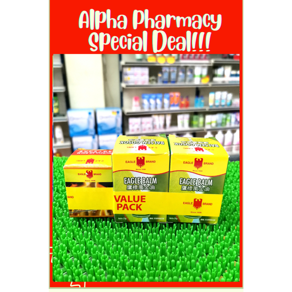 EAGLE BALM | BALSEM GOSOK CAP LANG 20G x2 (TWIN PACK) FREE Muscular ...