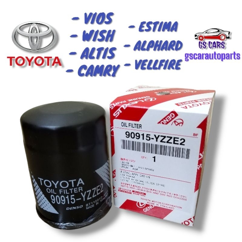Toyota Engine Oil Filter 90915-YZZE2 Vios/Altis/Camry/Estima/Wish ...