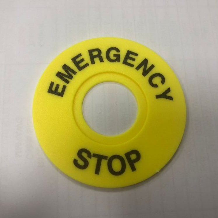 EMERGENCY STOP LEGEND PLATE | Shopee Malaysia