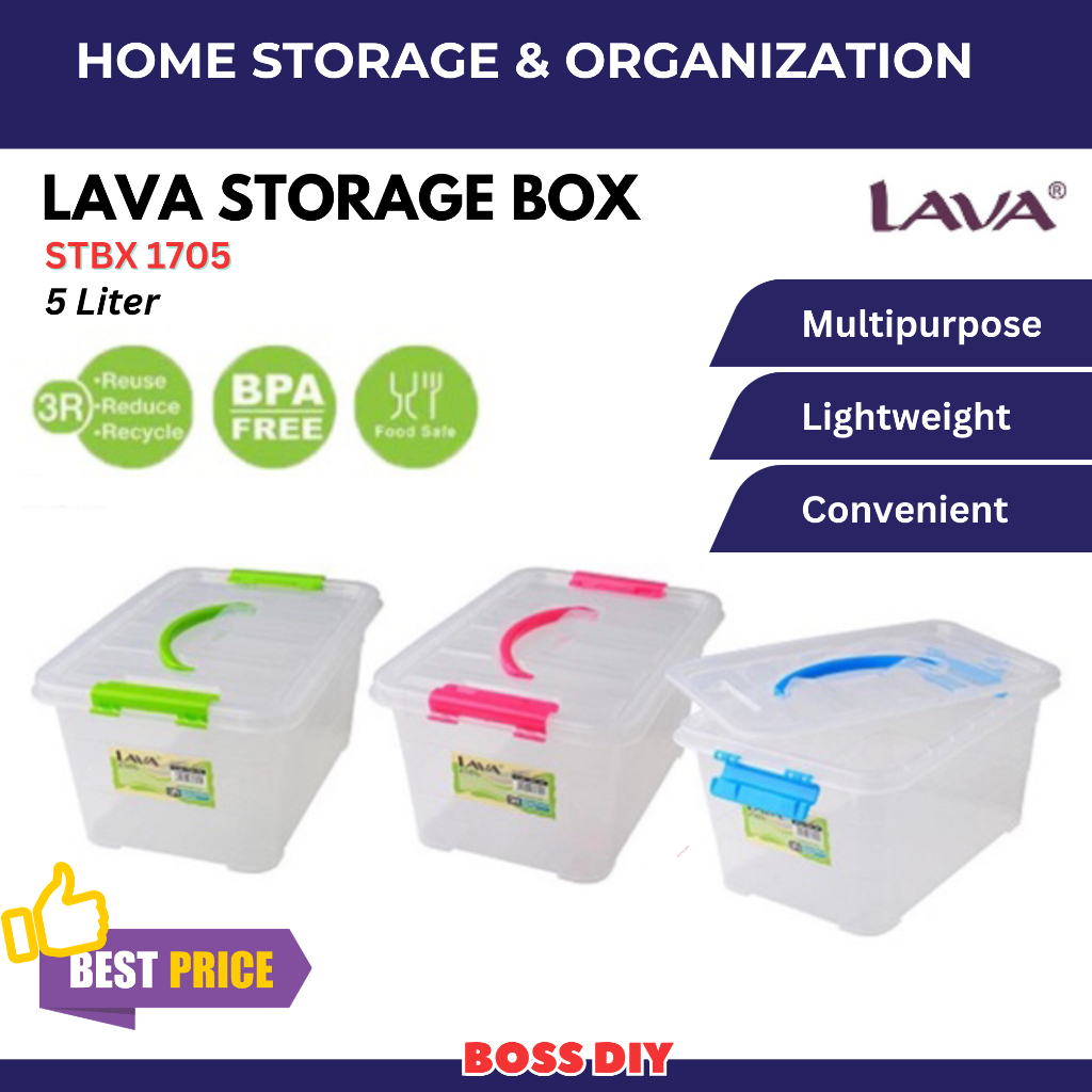 LAVA Storage Box 5.0L STBX1705 Kotak Simpanan | Shopee Malaysia