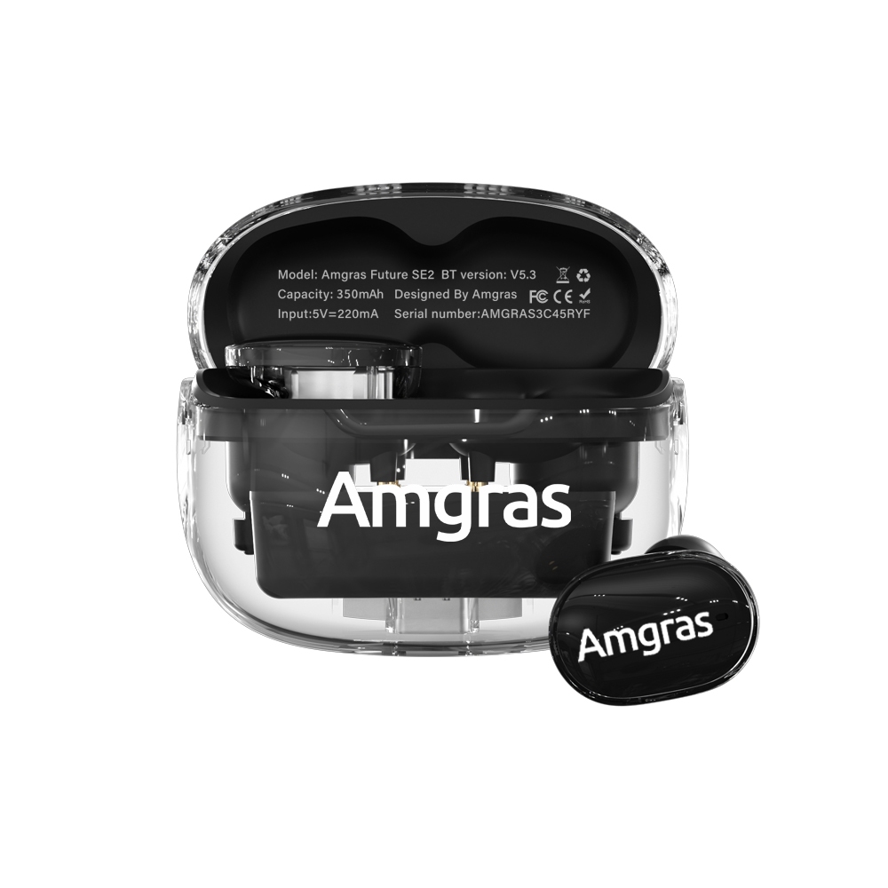 Amgras Future SE2 Transparent Wireless Earbud Gaming ENC Noise ...
