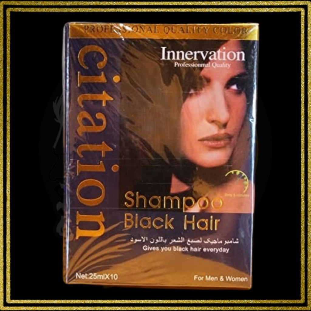 CITATION SHAMPOO BLACK HAIR COLOR 25 ml*10 | Shopee Malaysia