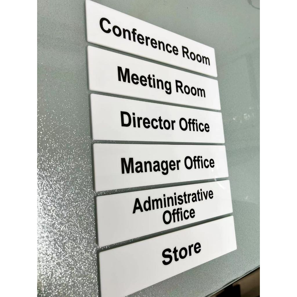 [Ready Stock] Printing Custom Wording Acrylic Office Sign Door Sign ...