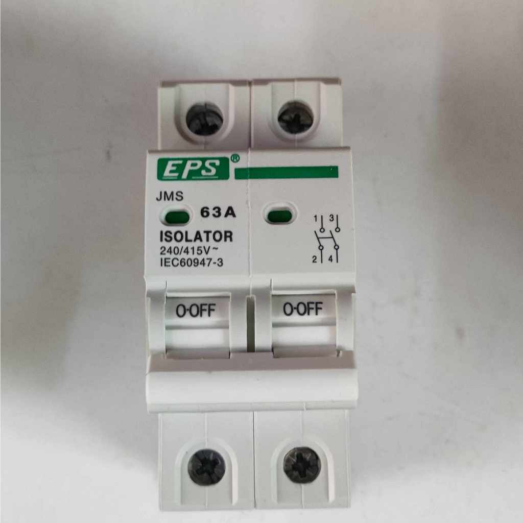 EPS ISOLATOR 32A 40A 63A 100A 2POLE 3POLE MAIN SWITCH CIRCUIT BREAKER ...
