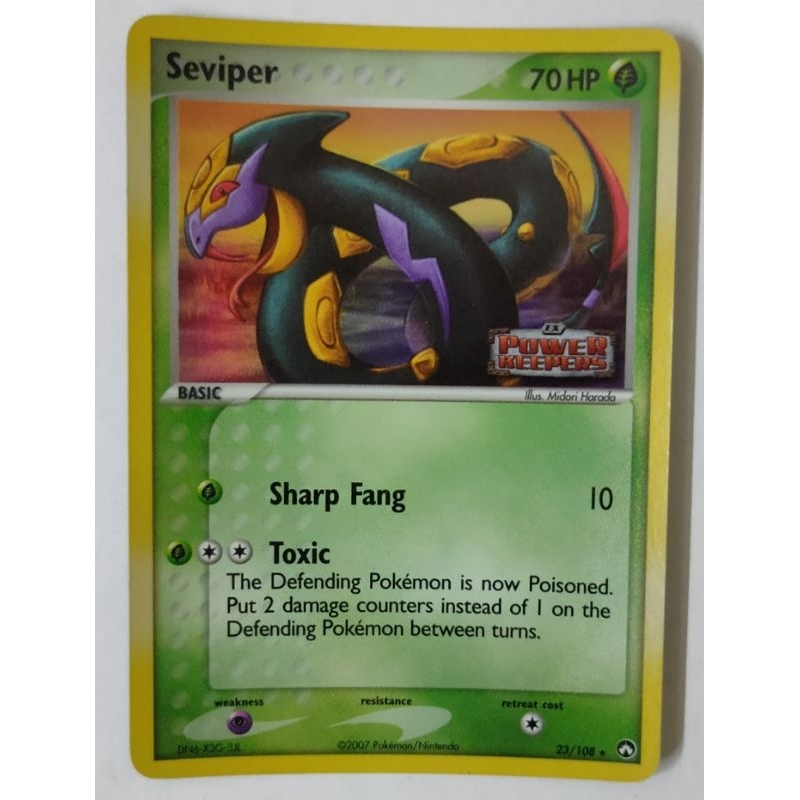 Seviper - 23/108 - Rare Reverse Holo (Ex Power Keepers Reverse Holo Singles) [Near Mint ...