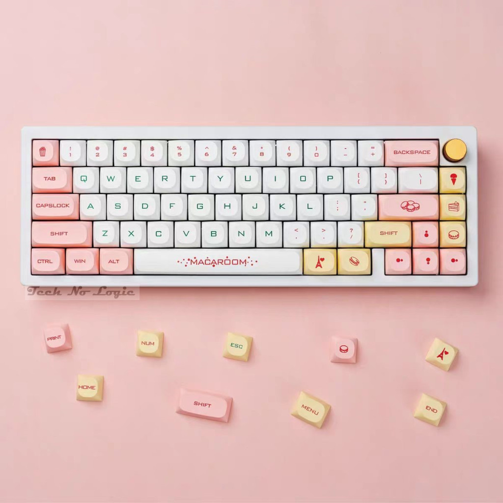 [KL Stock] Macaron Keycaps Set XDA Profile Dye Sublimation Printing Sub ...