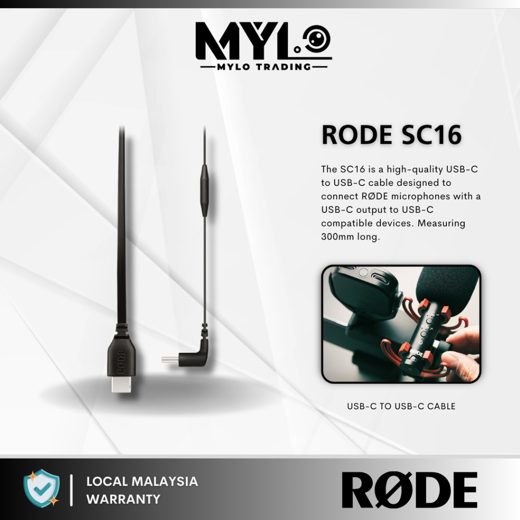 RODE SC15 SC16 SC10 SC17 SC18 SC 19 USB-C to Cable USB-C to USB-C type ...