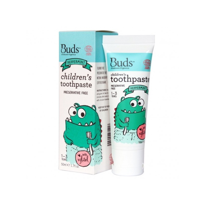 Buds Children Toothpaste Xylitol Peppermint 50g (1-3 Years +) | Shopee ...