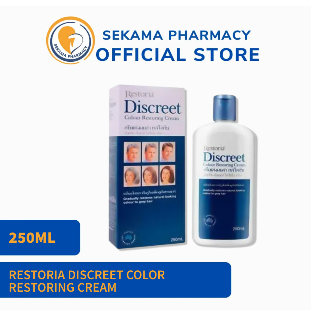 RESTORIA DISCREET HAIR COLOURING CREAM 250ML [EXP: 12/2028] | Shopee ...