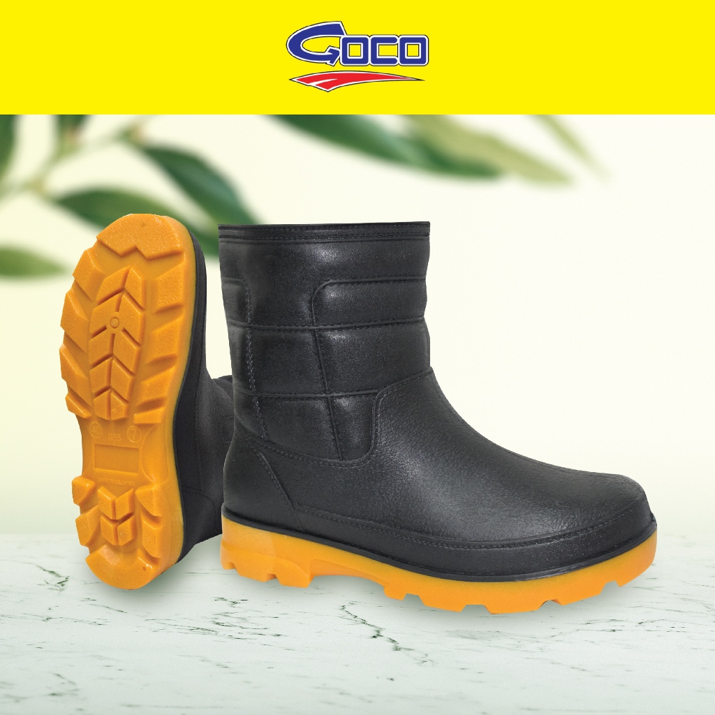 GOCO GC 985 Unisex Non-Safety Series Mid Cut Multi-Color PVC Rain Boots ...