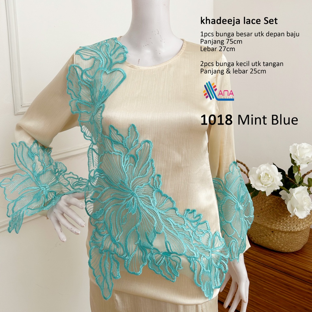 Humayra Patch Lace Set Lace Sulam Bunga Treding Lace Sulam Ariesya lace ...