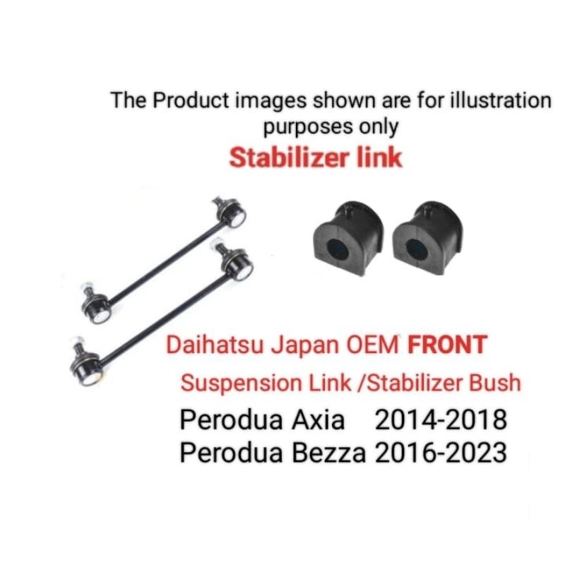 Daihatsu Japan OEM Axia Bezza (2pcs) FRONT Suspension Link Absorber ...
