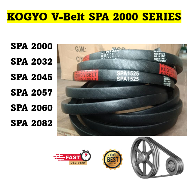 SPA 2000 2032 2045 2057 2060 2082 LW KOGYO Belt AHU Aircon Belt ...