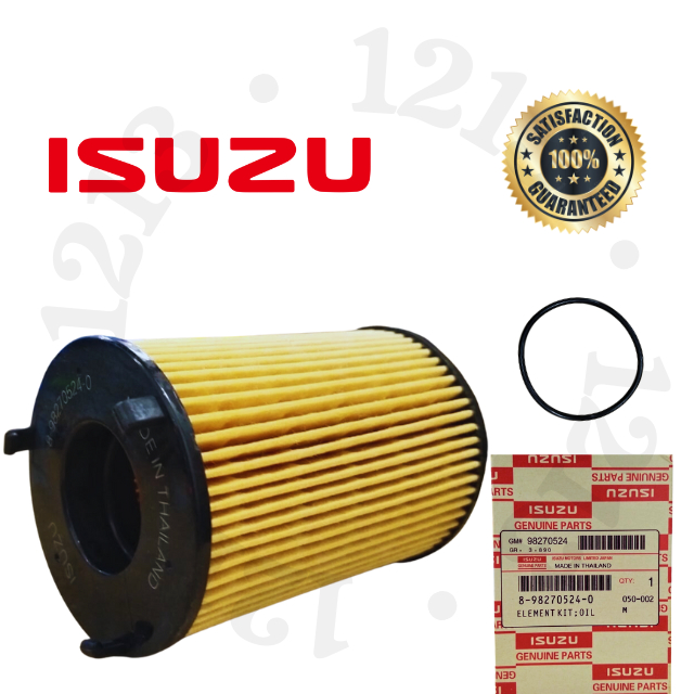 ORIGINAL 8-98270524-0 ISUZU OIL FILTER FOR D-MAX NEW 1.9cc BLUE POWER ...