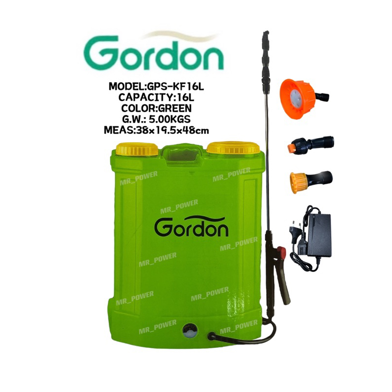 Gordon SPRAY Battery Sprayer Electric Pump Racun Bateri Tong Racun ...