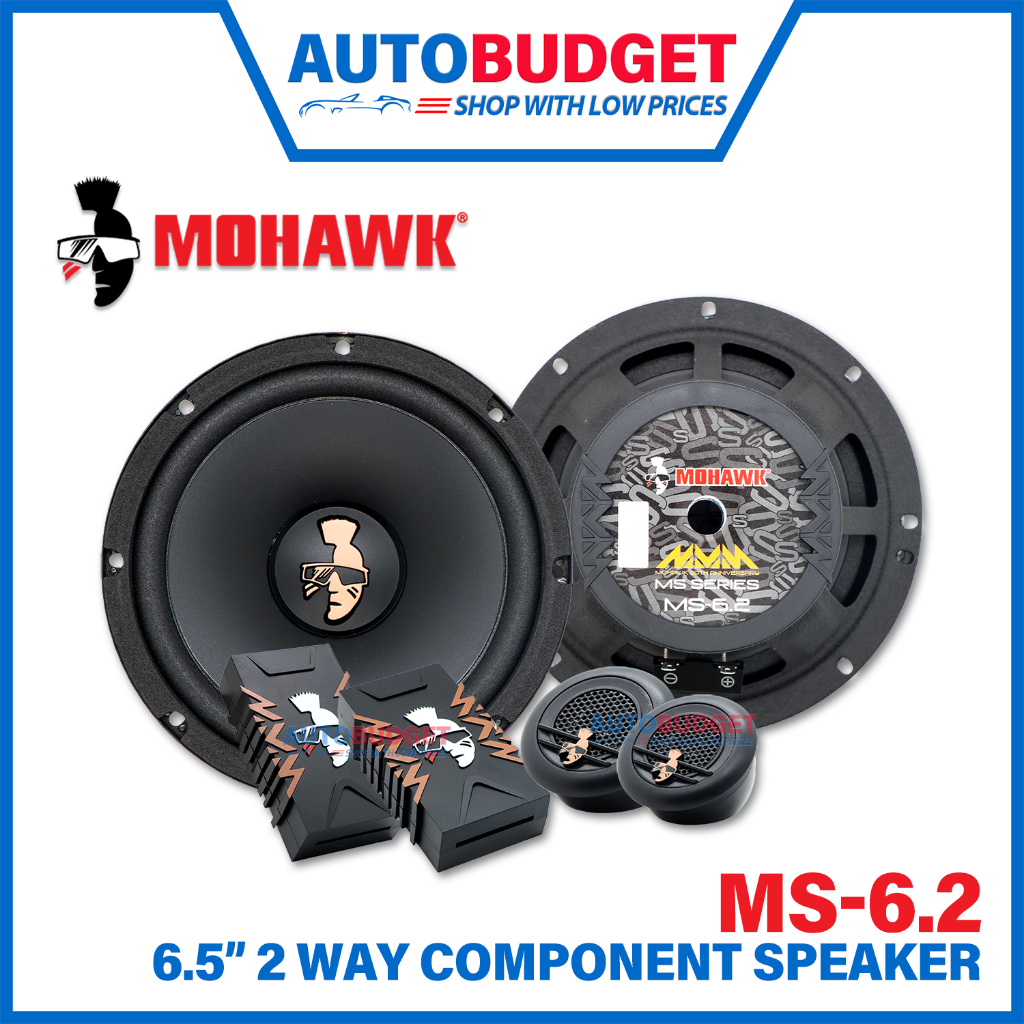 MOHAWK MS-6.2 M1-6.2 2-Way Component Speaker Set 6.5 Inch Speaker ...