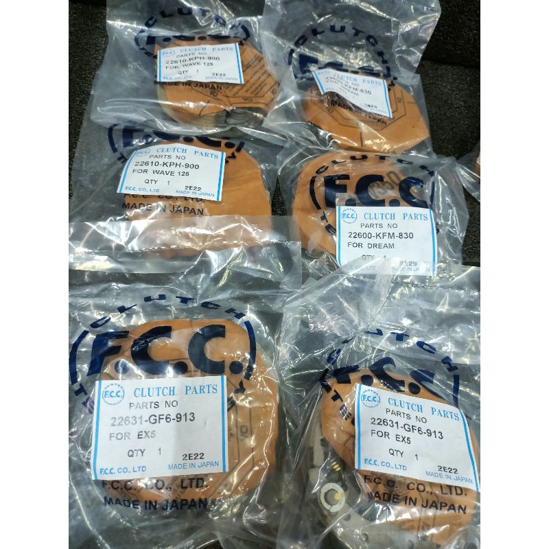 CLUTCH AUTO SHOE MADE IN JAPAN F.C.C. AUTO LINING FCC/ ORIGINAL ...
