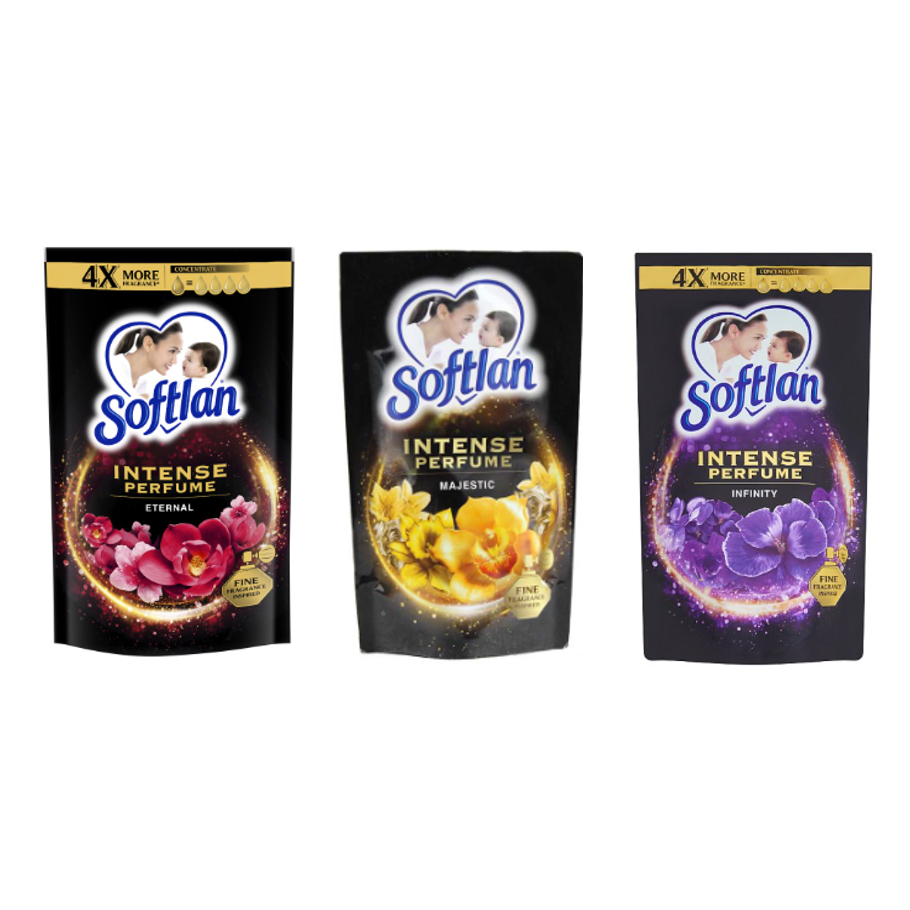 Softlan Intense Perfume Fabric Softener Refill Concentrate Pouch [550ml ...