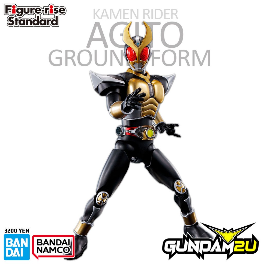 BANDAI FRS Kamen Rider Agito Ground Form - Figure-rise Standard Heisei ...