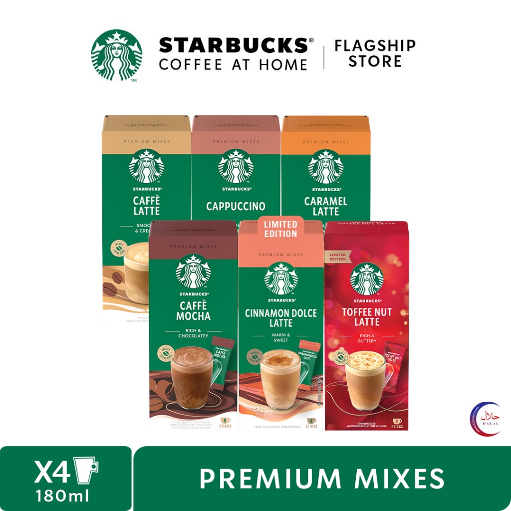 STARBUCKS® Premium Mixes, Box of 4 Sticks | Shopee Malaysia