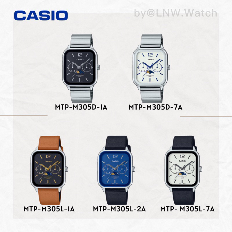 100% ORI Casio • MTP-M305D-1A / MTP-M305D-7A / MTP-M305L-1A / MTP-M305L ...