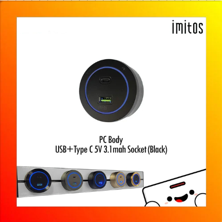 [GEN 2] imitos Power Track Socket Surface Switch 32A Power Line Long ...