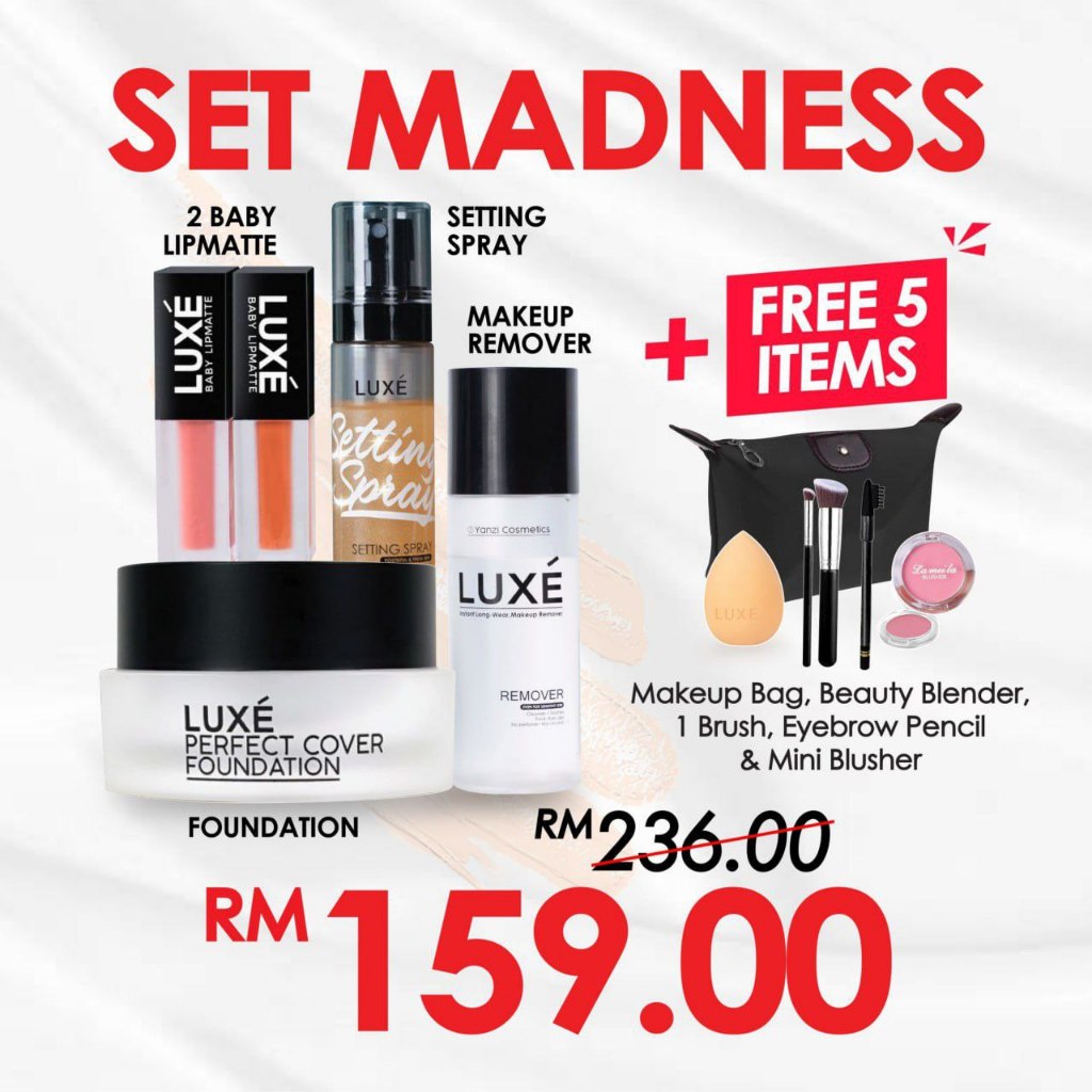 READY STOCK 5*FREEGIFT LUXE PERFECT COVER FOUNDATION ORIGINAL YANZI COSMETIC | Shopee Malaysia