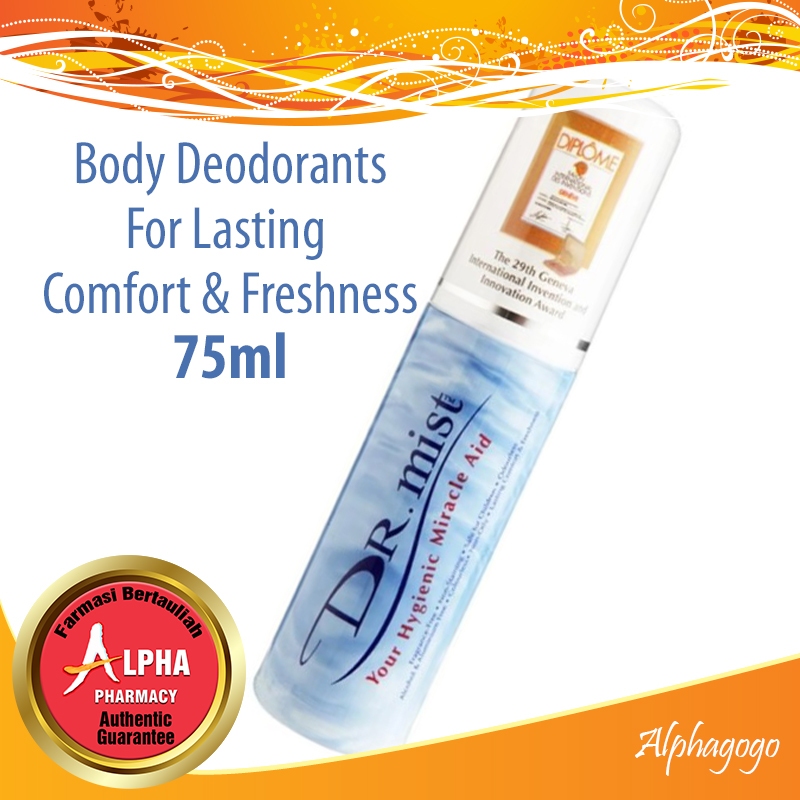 Dr Mist Body Hygiene Floatation Fluid Spray ( 75ml / 3 X 75ml) | Shopee ...