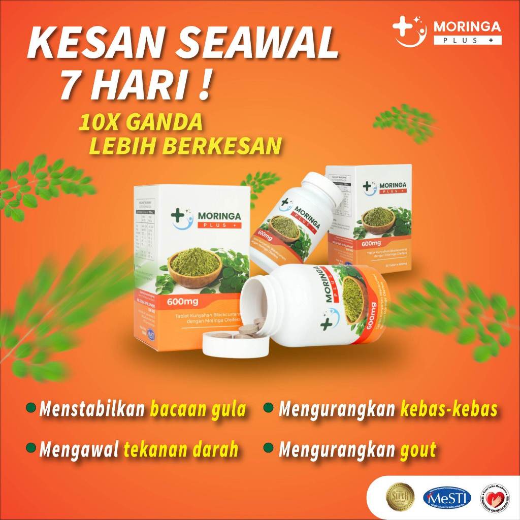 MORINGA PLUS +Sesuai Untuk Diabetis/Kencing Manis Moringga/Kelor ...