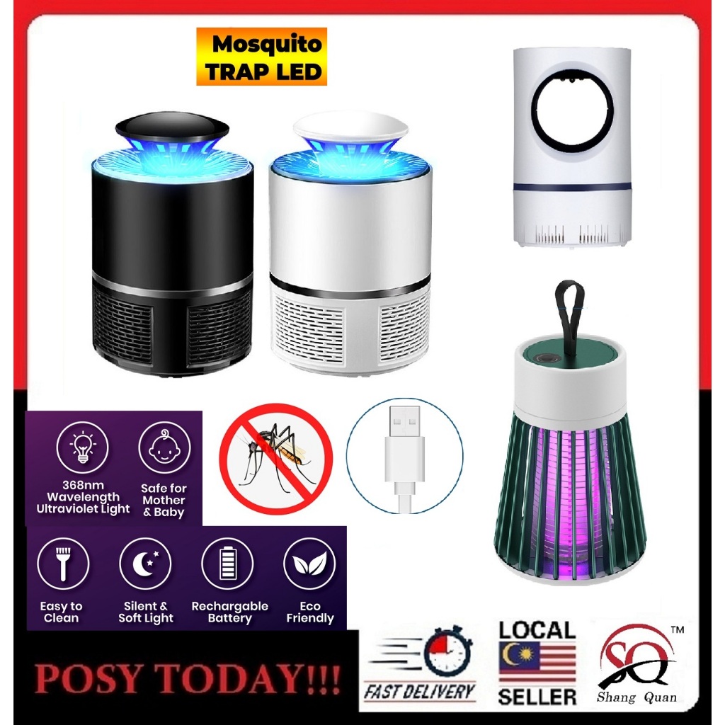 ♕LOCAL STOCK♕ New USB LED Light Electric Insect Killer Fly Bug Mosquito ...