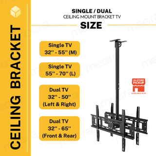 Ceiling Bracket LED TV Wall Mount Bracket / Dual TV Ceiling Mount ...