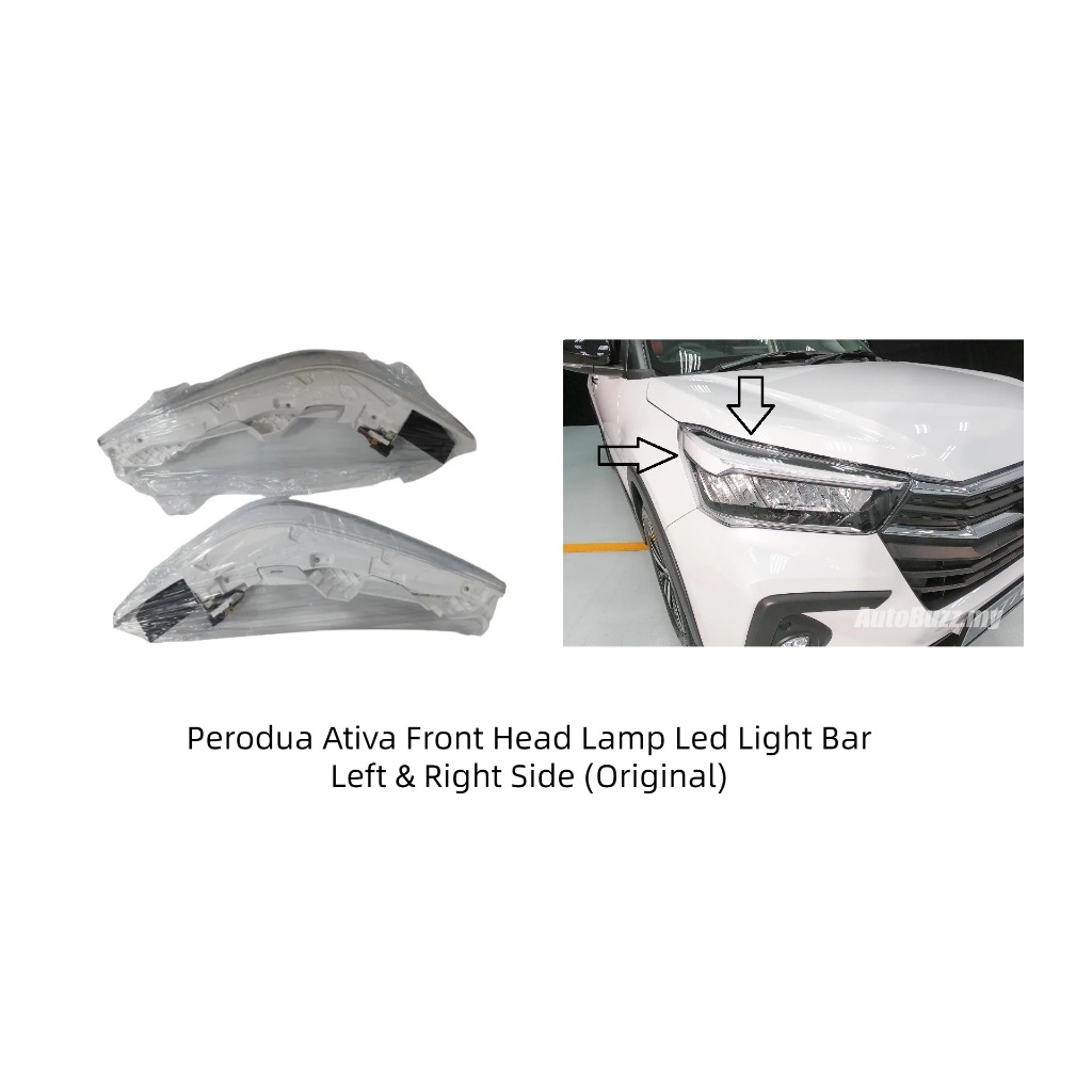 Perodua Ativa Front Head Lamp Led Light Bar Left & Right Side (Original ...
