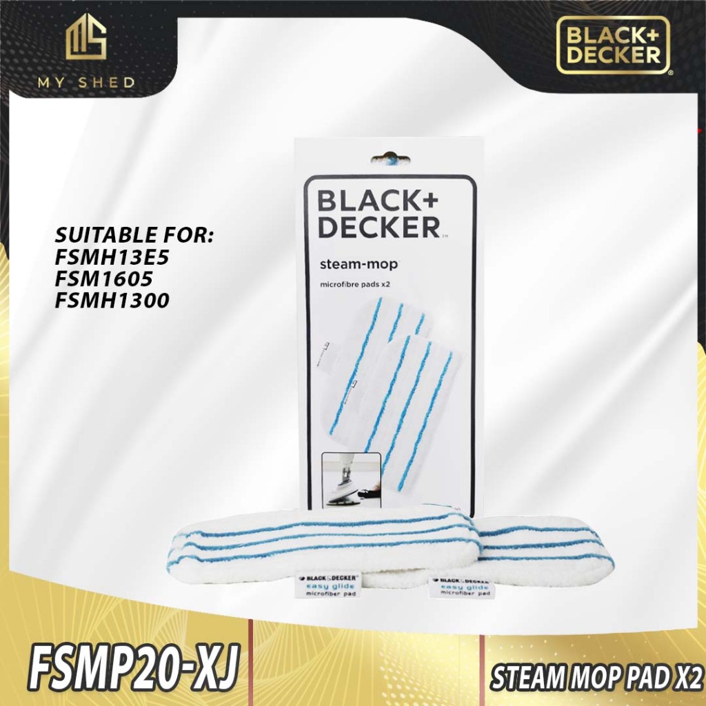 BLACK & DECKER FSMP20-XJ 2 Pcs Per Box Steam Mop Pad Replacement For ...