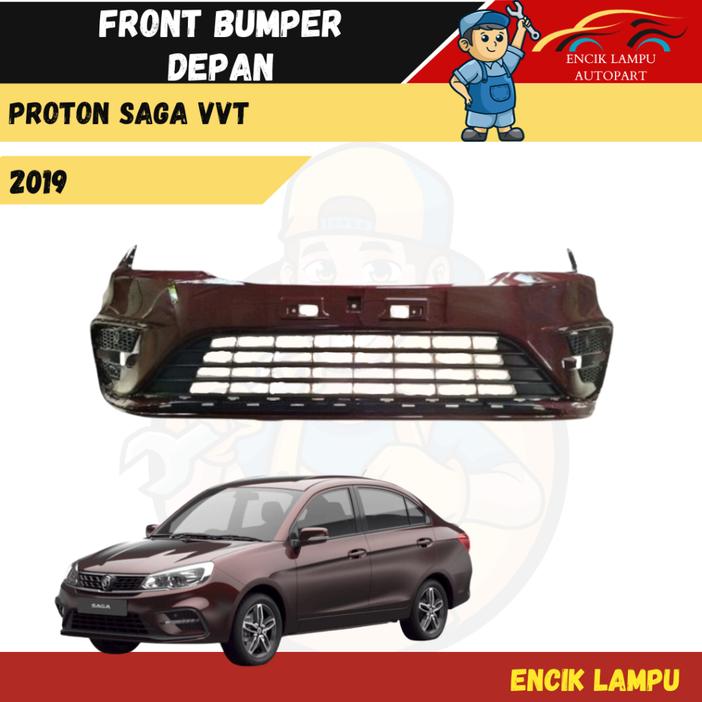 Original Proton Saga VVT 2019 Front Bumper Depan 100% New High Quality ...