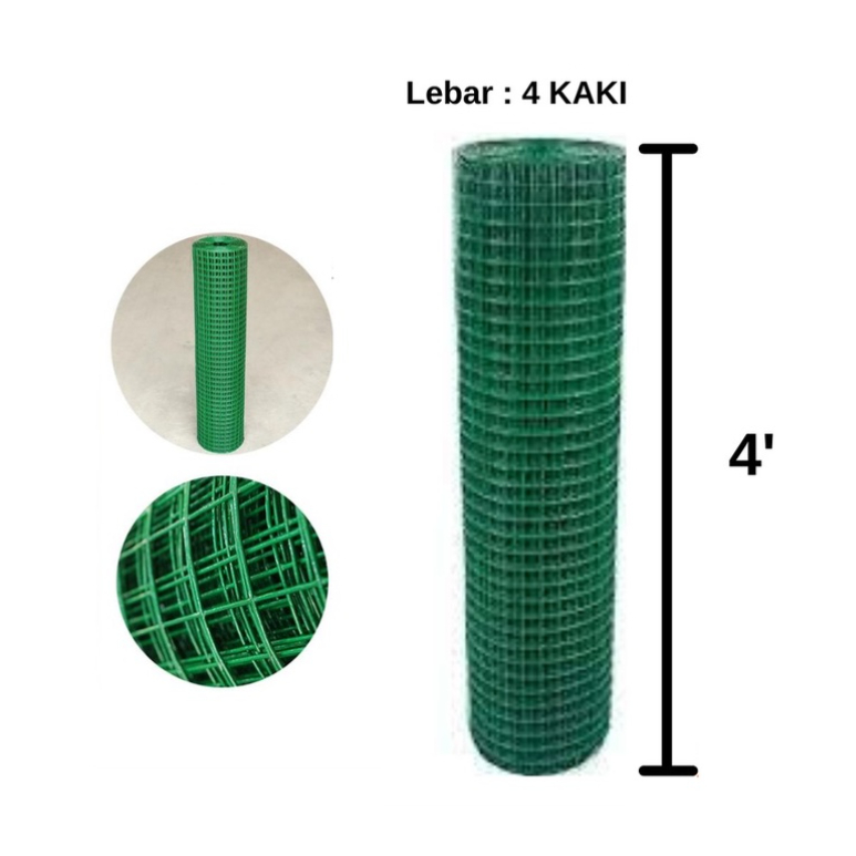 4 FT - PVC Coated Gate Guard,Climbing Plant Support Garden Wire Mesh ...