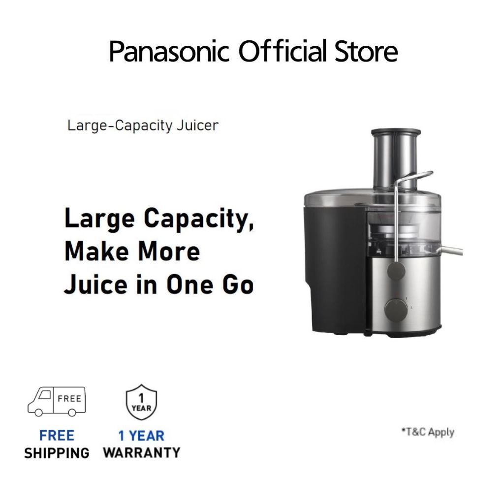 PANASONIC MJ-CB600 2.0 L LARGE-CAPACITY JUICER FOR FRESH, SMOOTH ...
