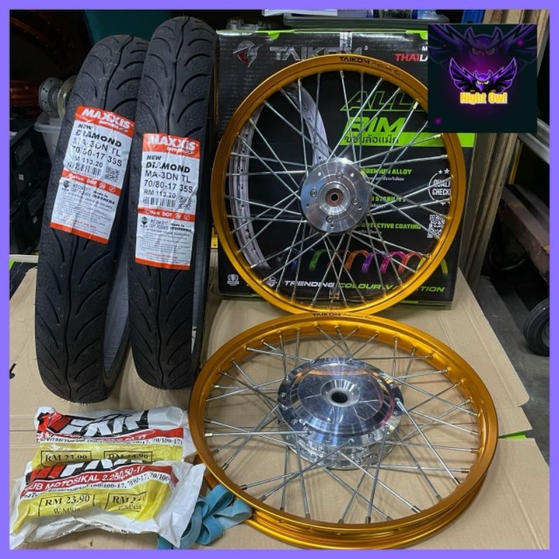 ‼️ CLEARANCE STOCK ‼️ TAIKOM THAILAND 1.4/1.4-17 COMBO SET ALLOY RIM ...