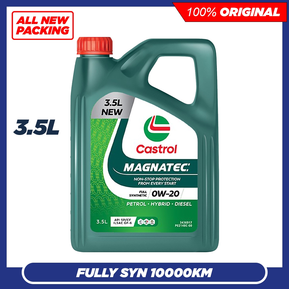 CASTROL MAGNATEC 0W20 Fully Synthetic Engine Oil (3.5L) | Shopee Malaysia