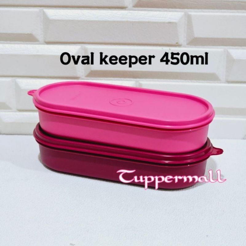 Tupperware Oval Keeper - 450ml (2pc) | Shopee Malaysia