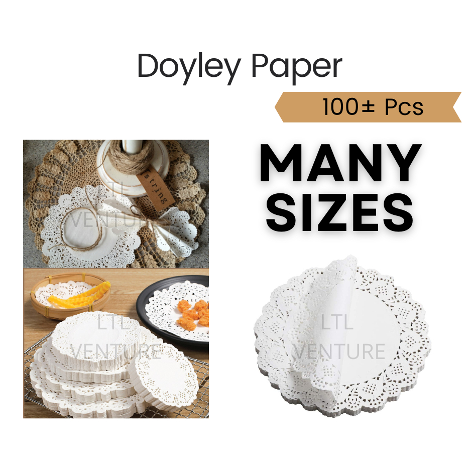 (100Pcs) Dolly Paper/Doyley Paper/Doily Paper/Food Packaging/Kertas ...