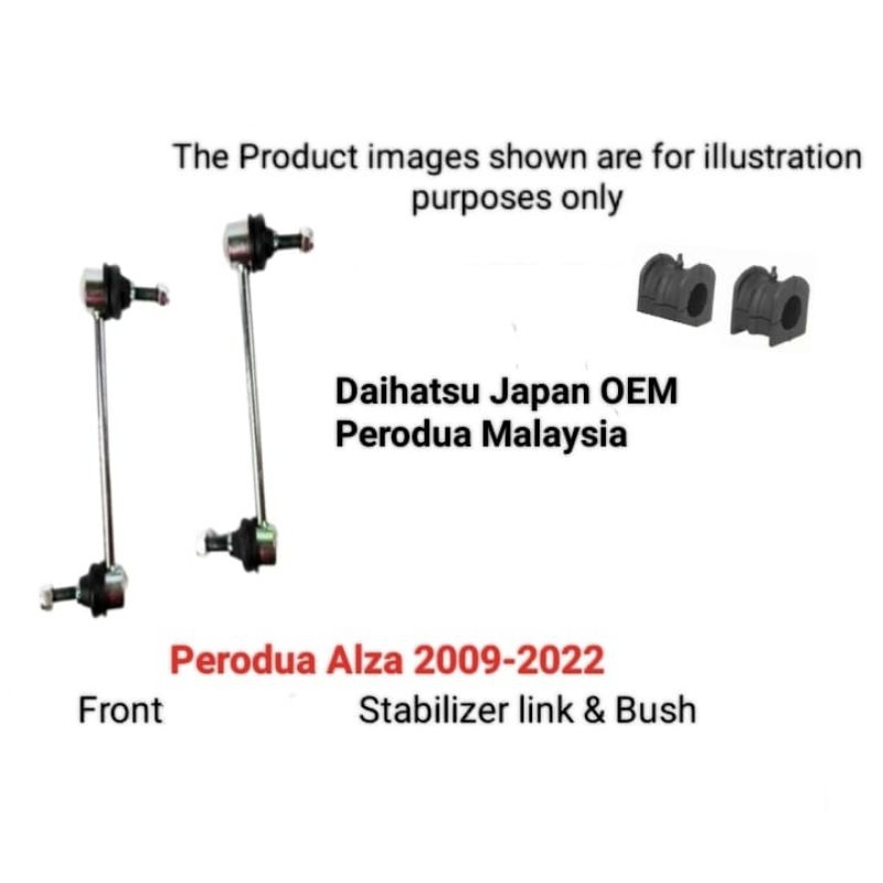 Perodua Alza 2009-2022 FRONT Stabilizer link & Stabilizer Bush | Shopee ...
