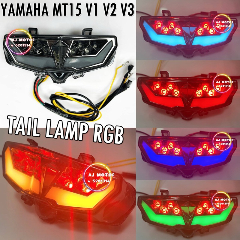 [ RGB ] YAMAHA MT15 V1 V2 V3 / M SLAZ 2017-2023 TAIL LAMP LED BRAKE ...
