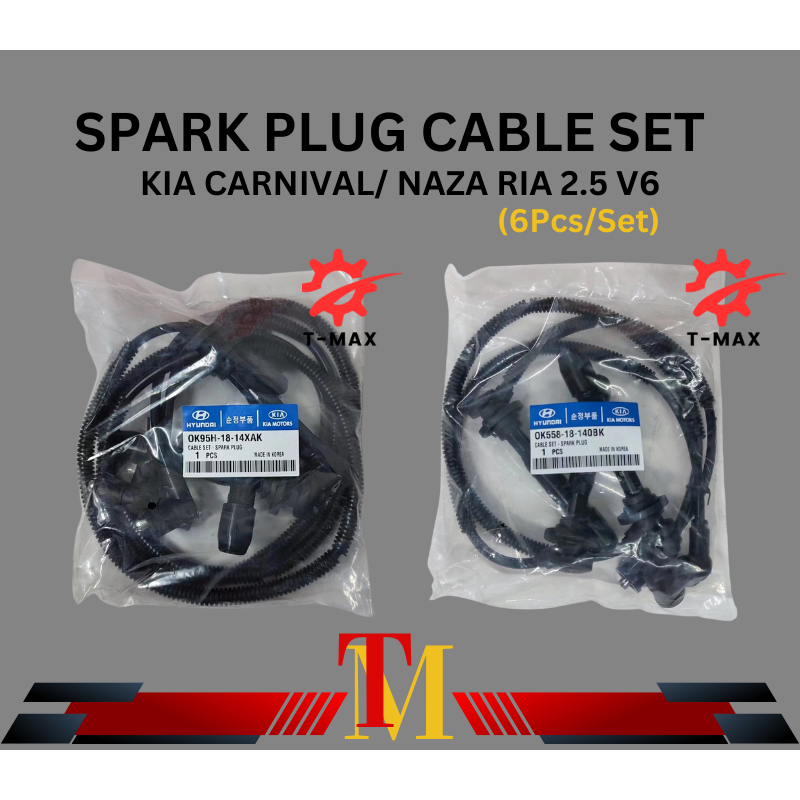NAZA RIA/ KIA CARNIVAL 2.5CC V6 2002" SPARK PLUG CABLE SET *6PCS WIRE ...