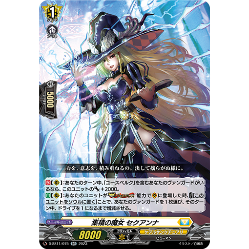 Cardfight Vanguard D-SS11/075 RR Witch of Accumulation, Sequana (JP)D-BT07/027 | Shopee Malaysia