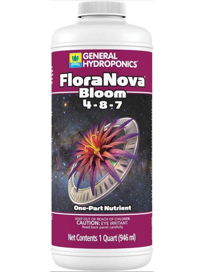 GHE/Terra Aquatica FloraNova Bloom NPK 4-8-7 (NPK Nutrient, Full Profile Nutrient, Full Spectrum ...
