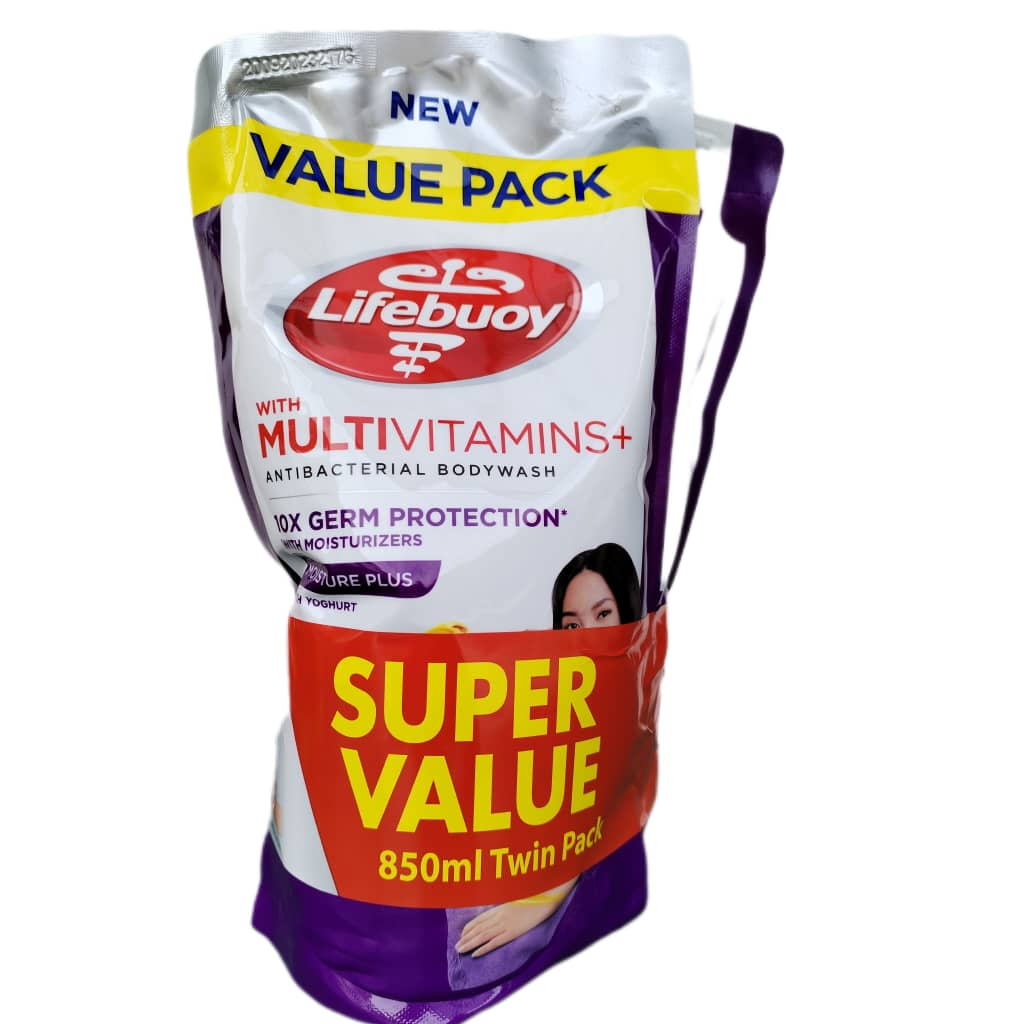 Lifebuoy Multivitamins Moistureplus Body Wash Refill 850ml x2 (Value ...