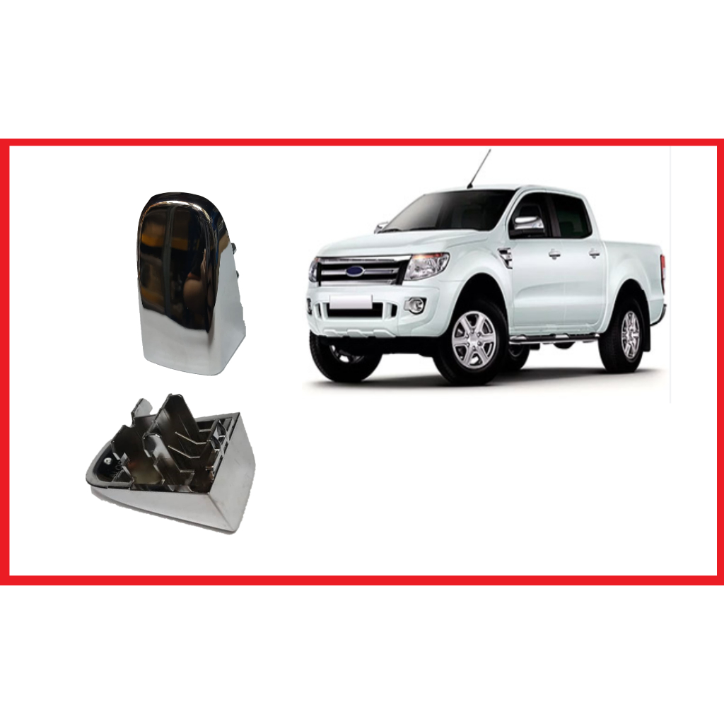 DOOR OUTER HANDLE CAP FORD RANGER 2012 T6 T7 CHROM (WITH KEY HOLE ...