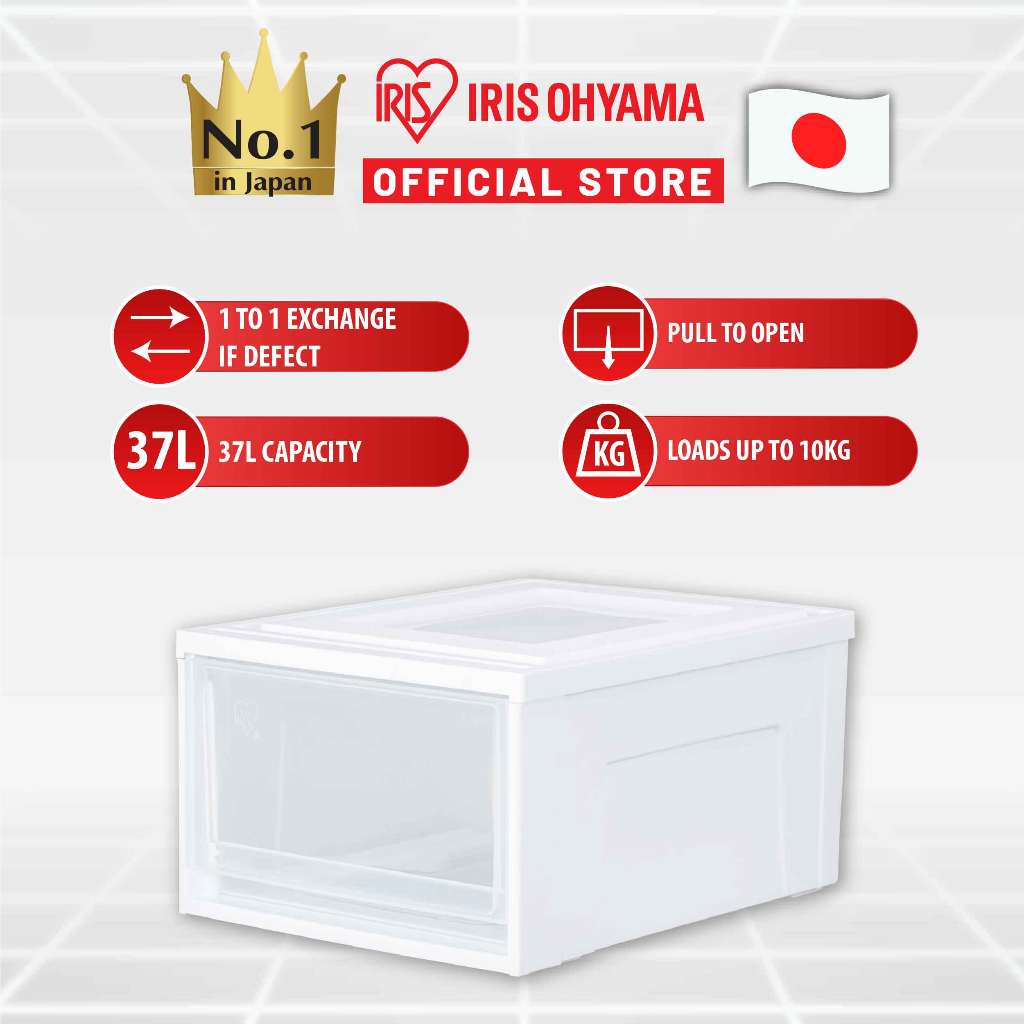 IRIS OHYAMA Storage Box Premium Stackable Small/ Medium/ Large Size ...