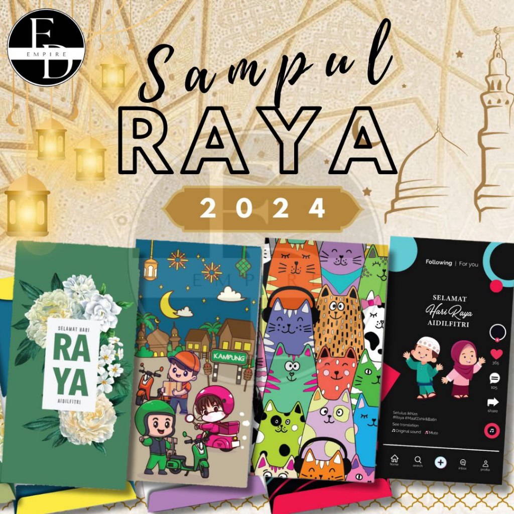Sampul Raya 2024 | Sampul Duit Raya | Ready Stock | Shopee Malaysia